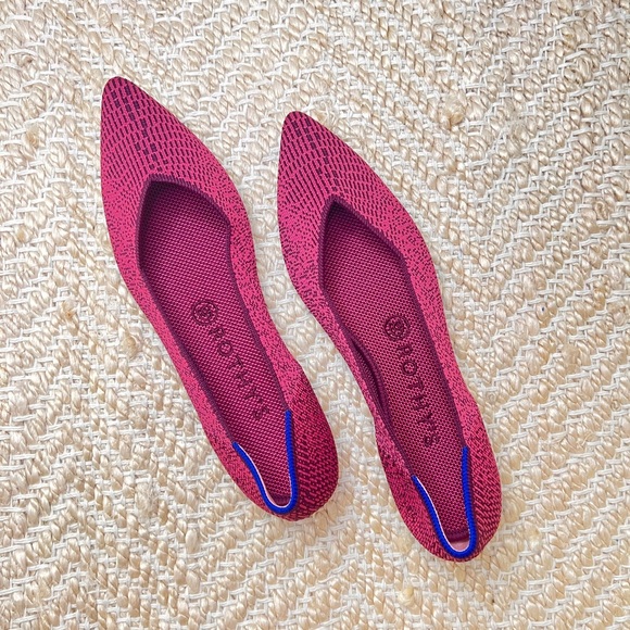 Rothy's | Shoes | Rothys Beet Mini Snake Point Purple Size 85 | Poshmark
